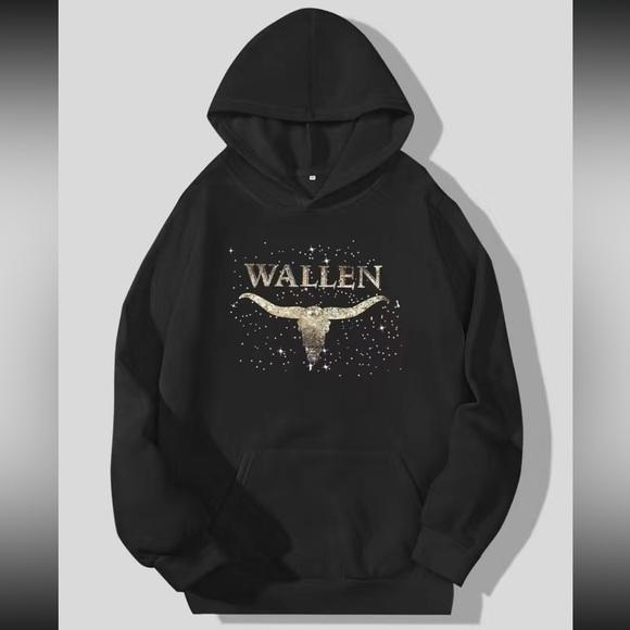 Wallen | Tops | New Morgan Wallen Wallen Bull Head Print Kangaroo ...